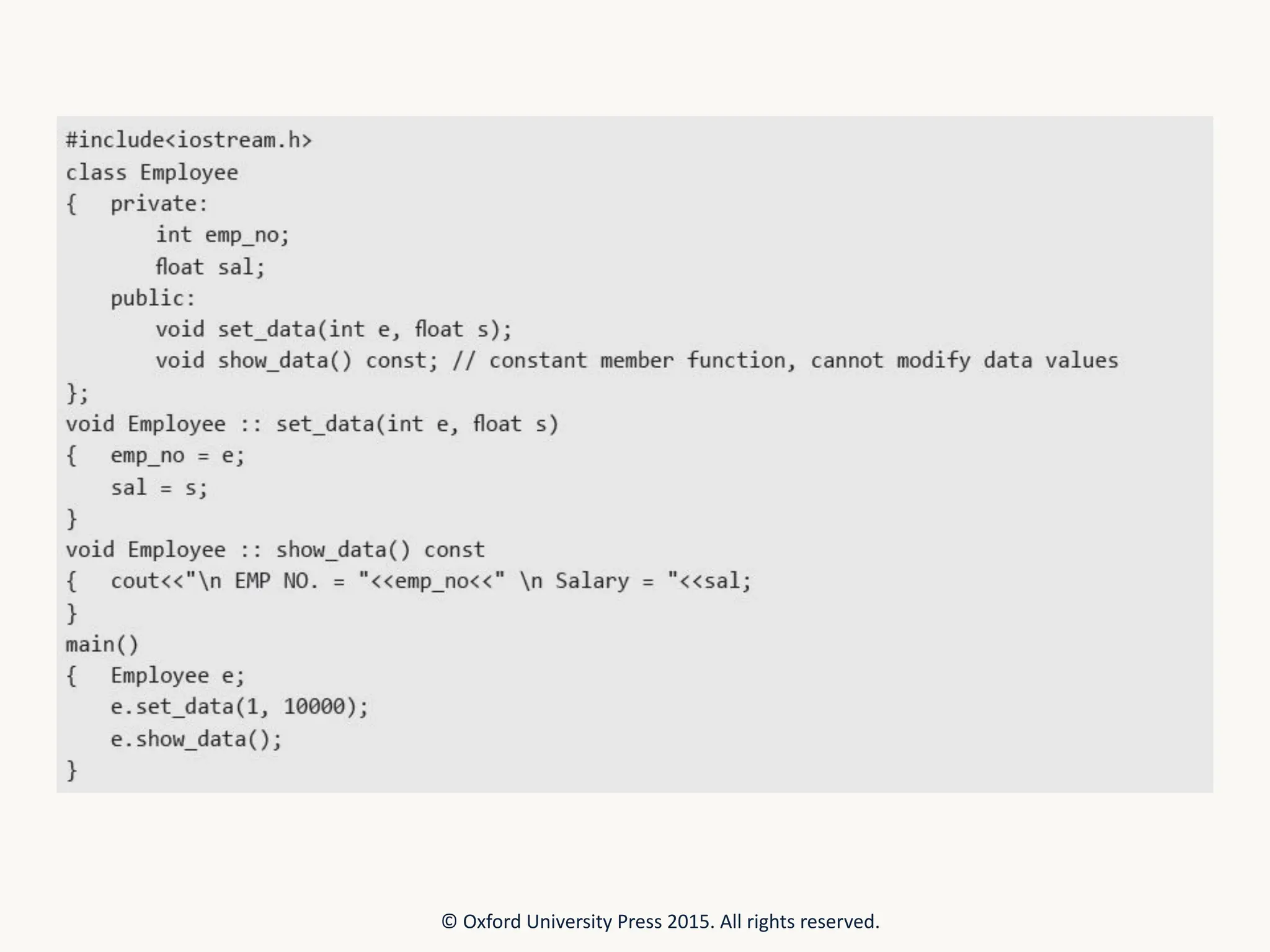 Introduction To C Class And Objects Book Notes Ppt
