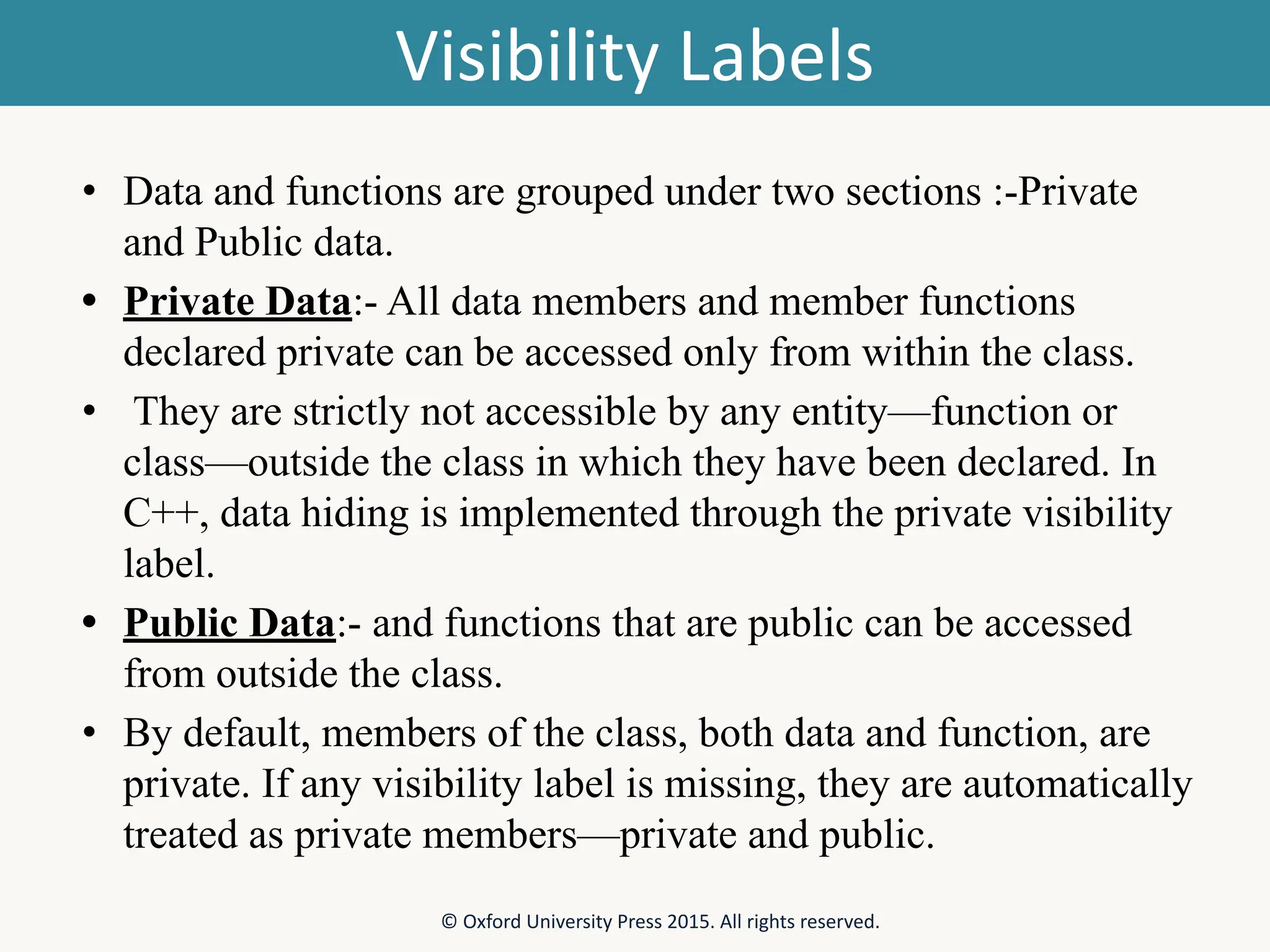 Introduction To C Class And Objects Book Notes Ppt