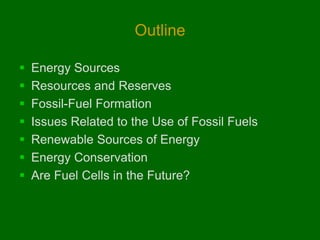 Chapter 9 Energy Source Environmental Science | PPTX