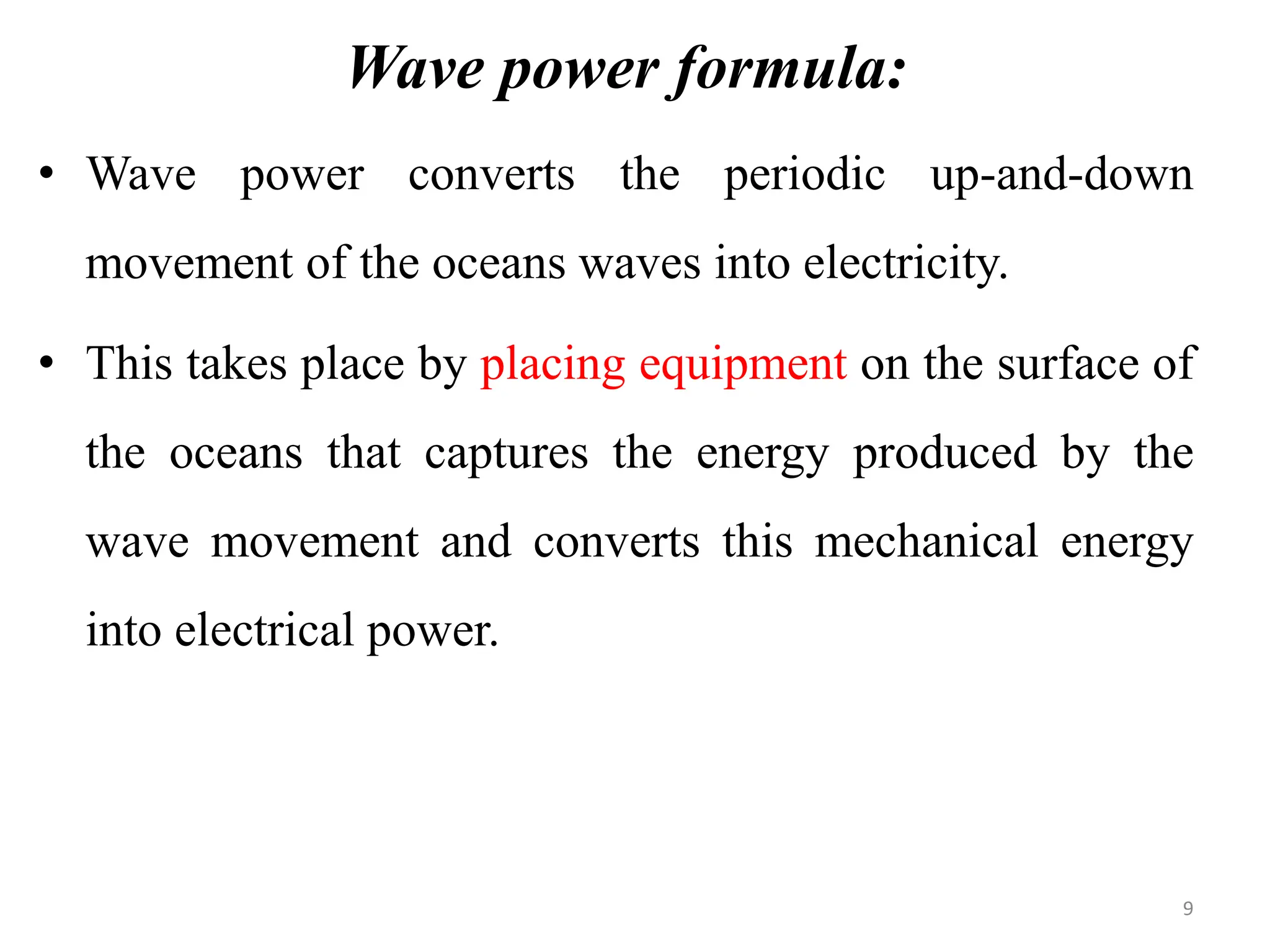 Ocean and Wave Energy or Ocean Power ConversionTechnologies | PPTX