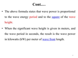 Ocean and Wave Energy or Ocean Power ConversionTechnologies | PPTX