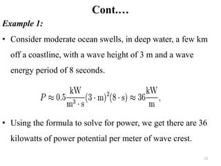Ocean and Wave Energy or Ocean Power ConversionTechnologies | PPTX