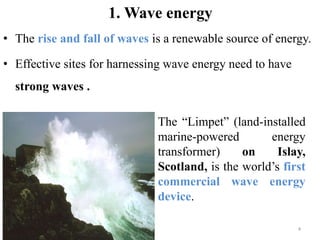 Ocean and Wave Energy or Ocean Power ConversionTechnologies | PPTX