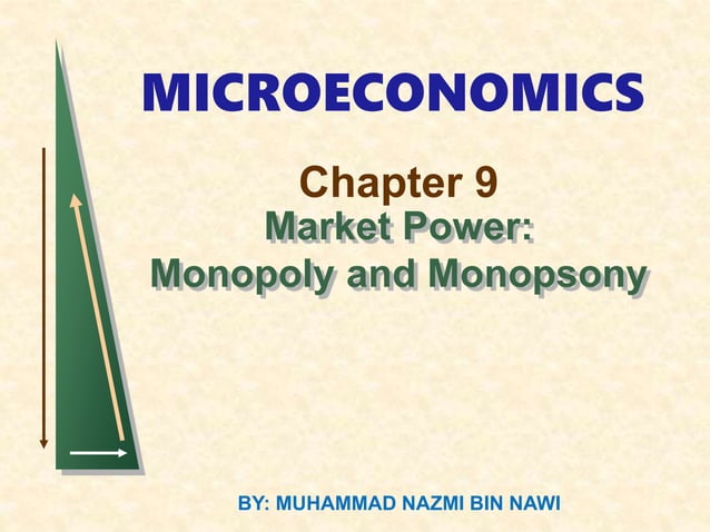 Microeconomics - Market Power - Monopoly and Monopsony.pptx
