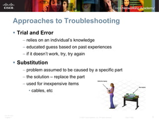 Network troubeshooting knowlege and guide | PPT