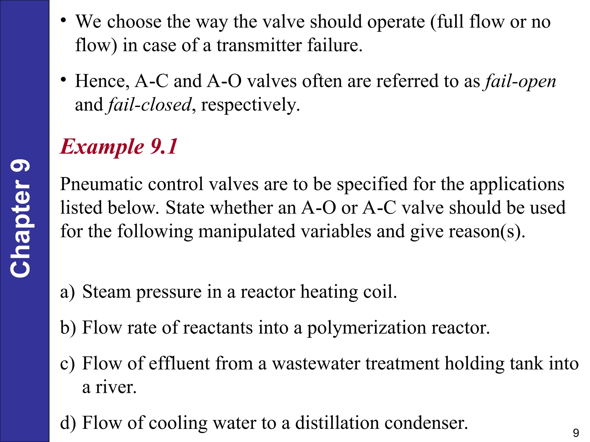 Control valve sizing and control system instrumentation | PPT