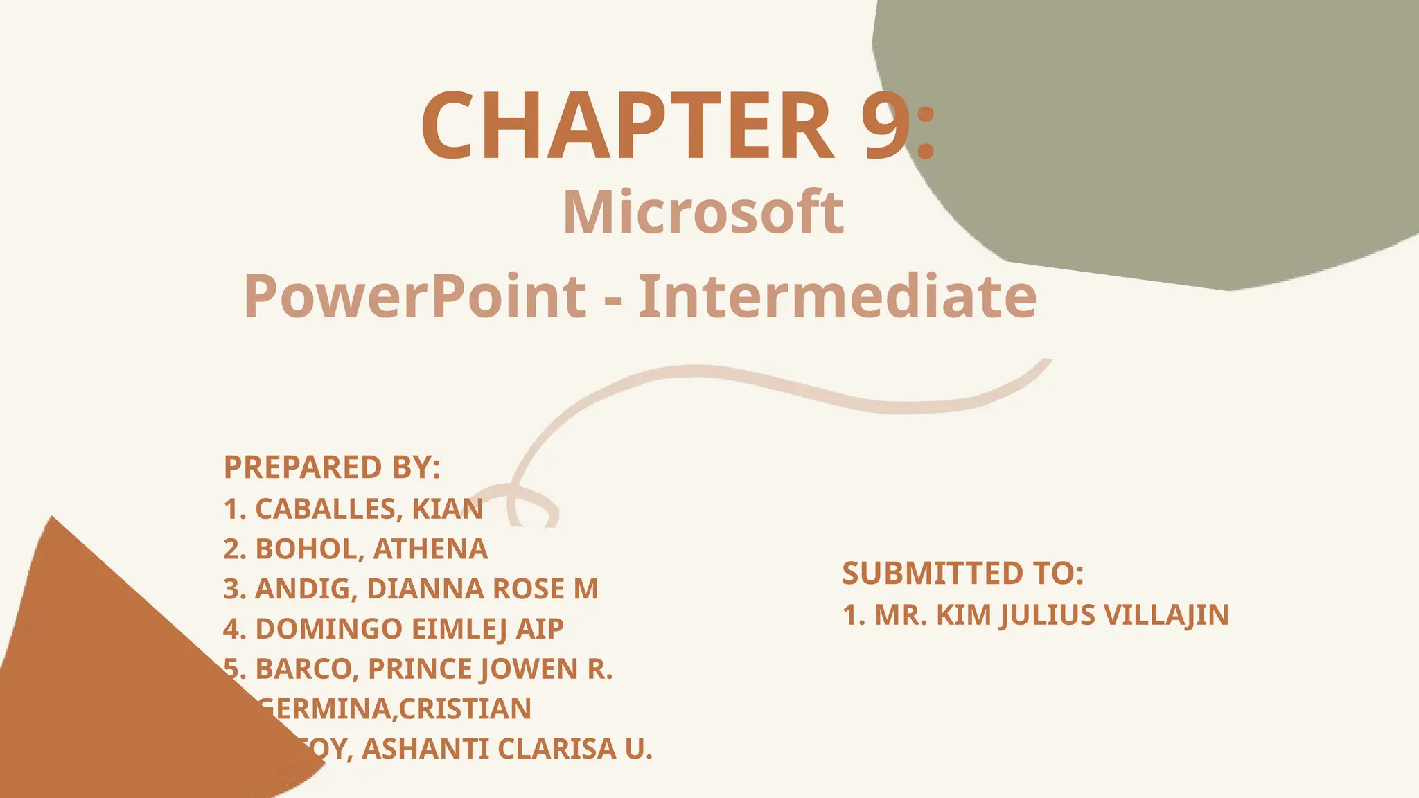 Chapter 9: Microsoft PowerPoint intermediate | PPTX