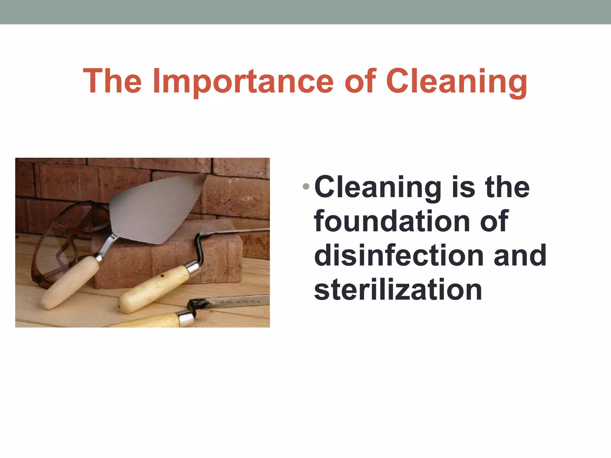 Chapter 9 cleaning and decontamination | PPT