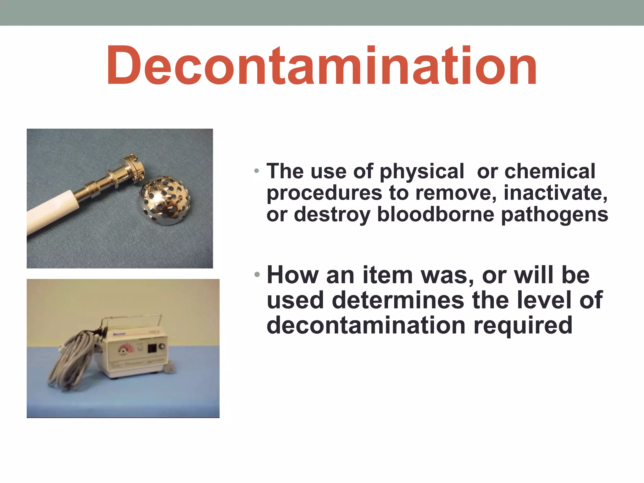 Chapter 9 cleaning and decontamination | PPT