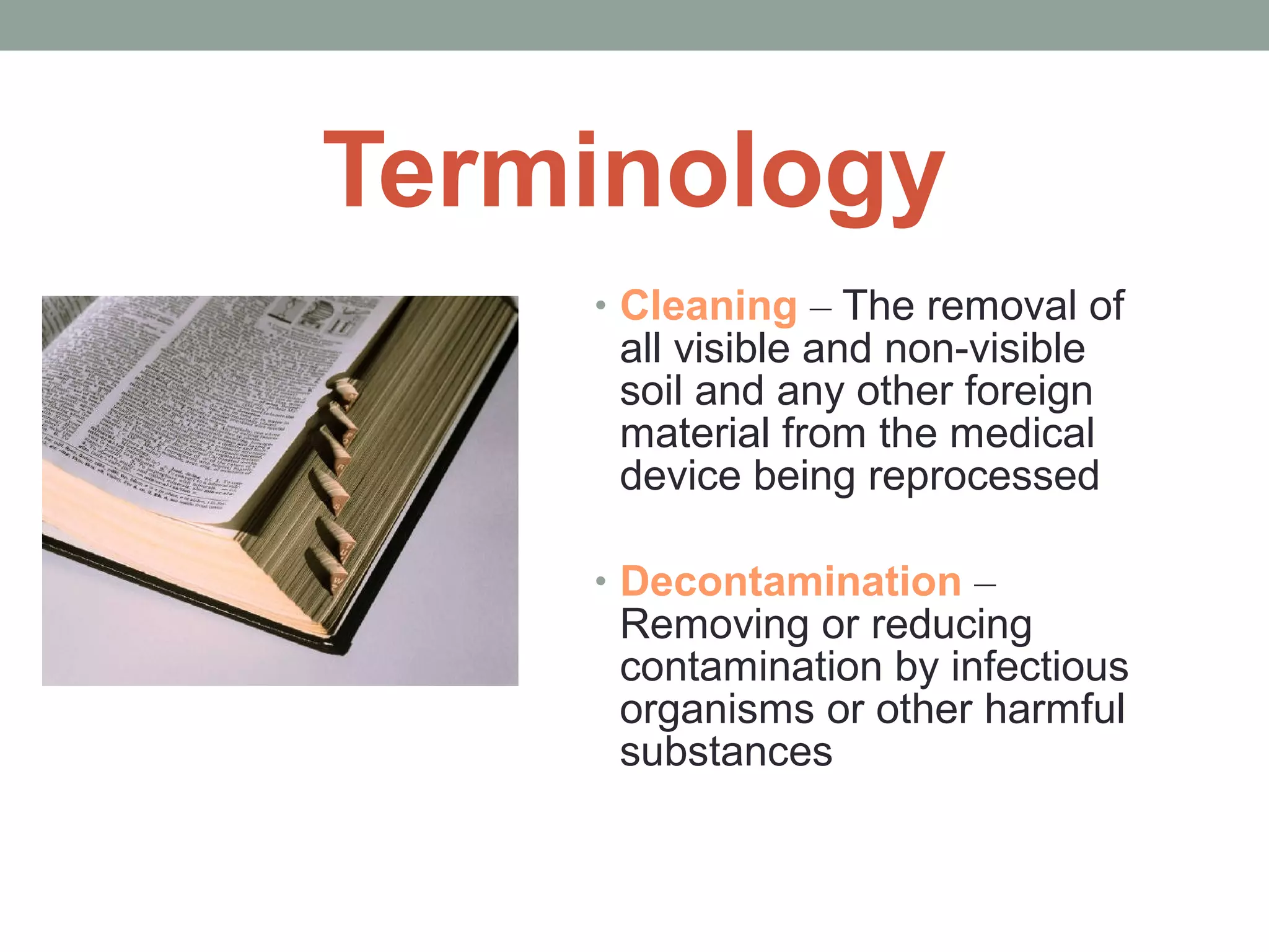 Chapter 9 cleaning and decontamination | PPT