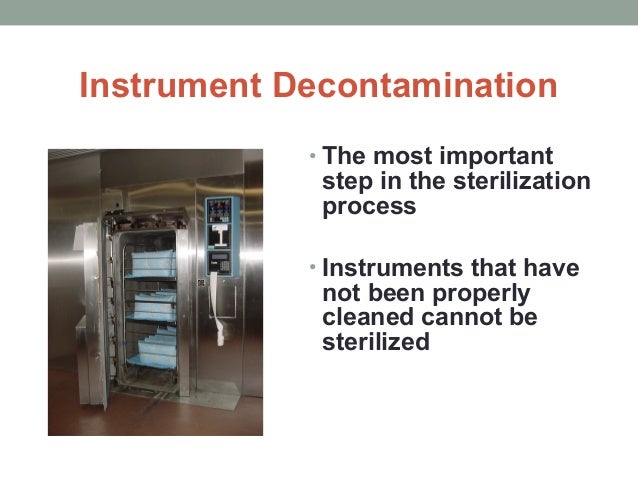 Chapter 9 cleaning and decontamination