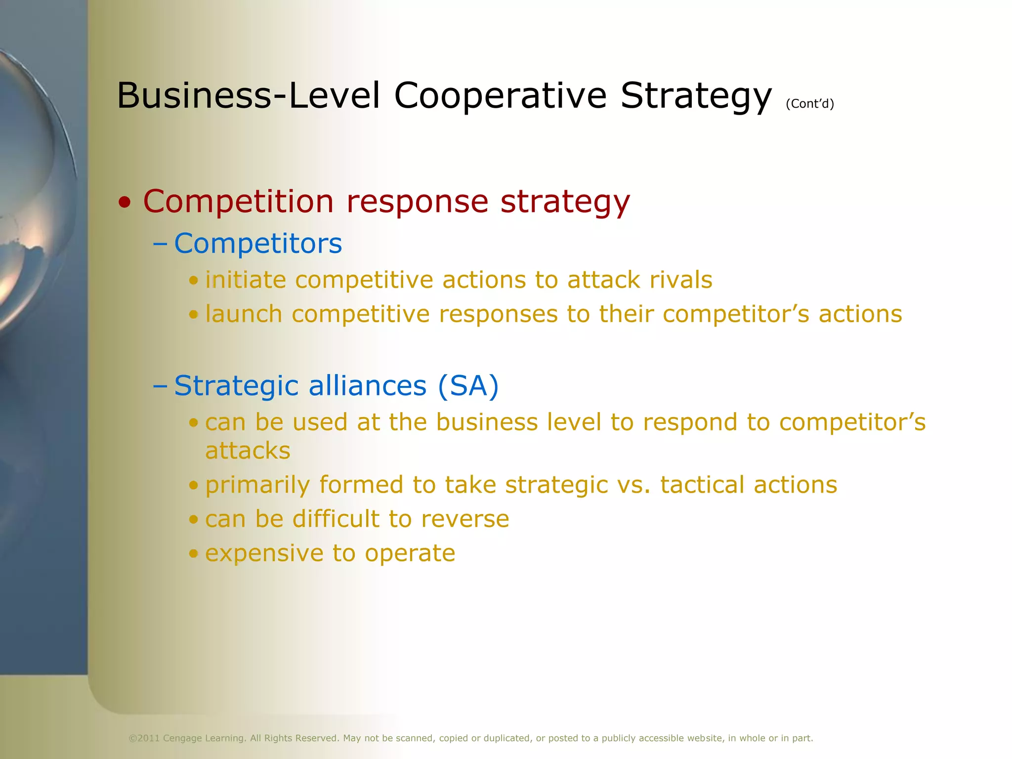 Chapter 9 cooperative strategy | PDF