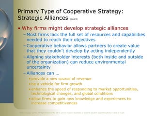 Chapter 9 cooperative strategy | PDF