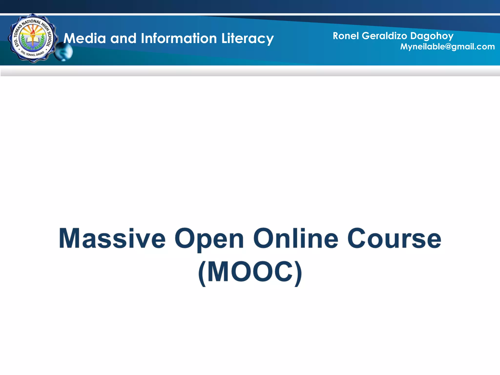 Massive Open Online Course (MOOC) | PPT