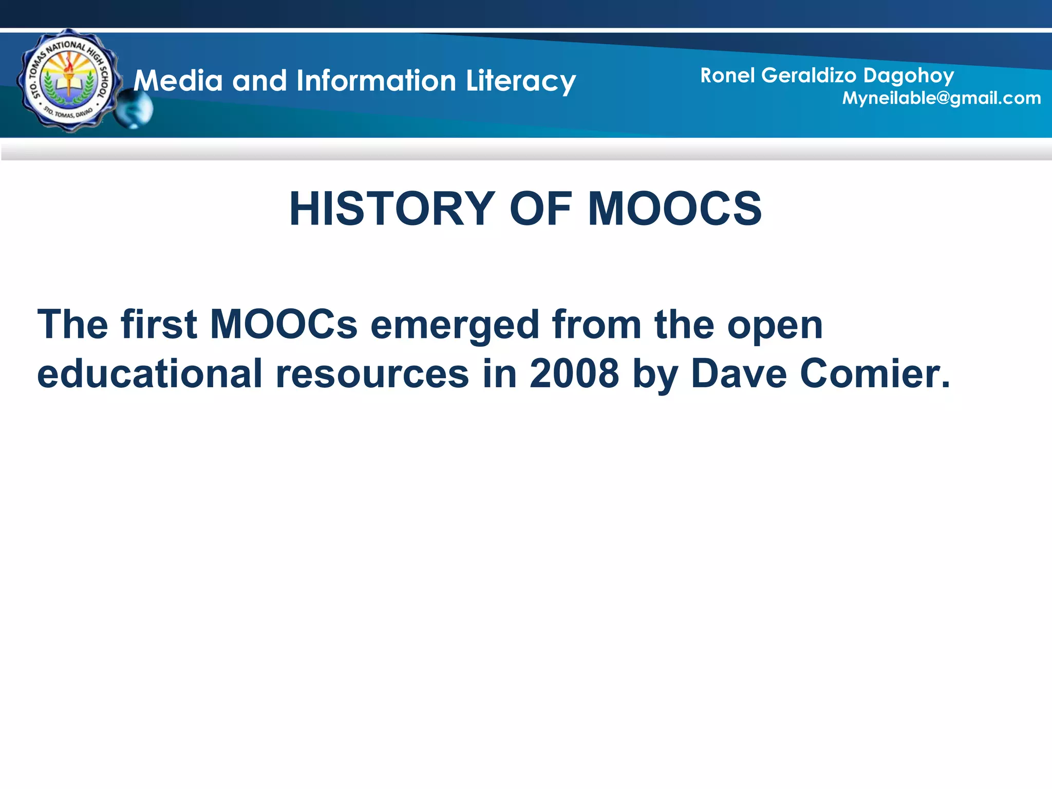 Massive Open Online Course (MOOC) | PPT