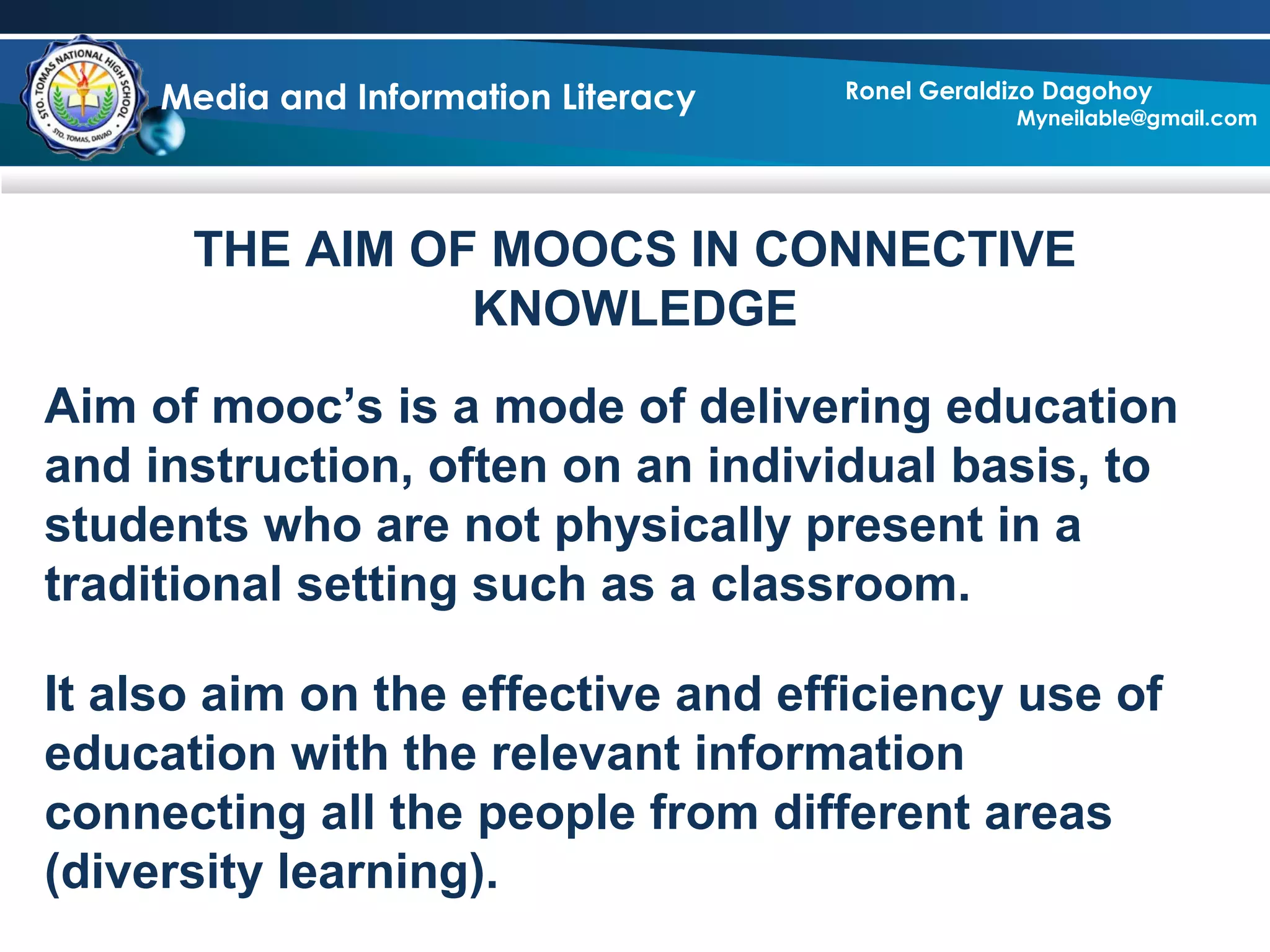 Massive Open Online Course (MOOC) | PPT