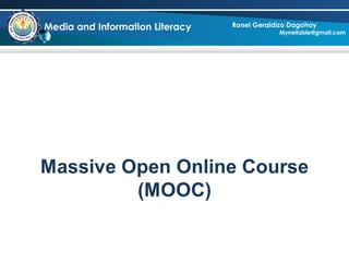 Massive Open Online Course (MOOC) | PPT
