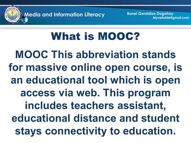 Massive Open Online Course (MOOC) | PPT