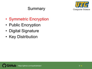 Chapter 9 cryptography- symetric encryption | PPT