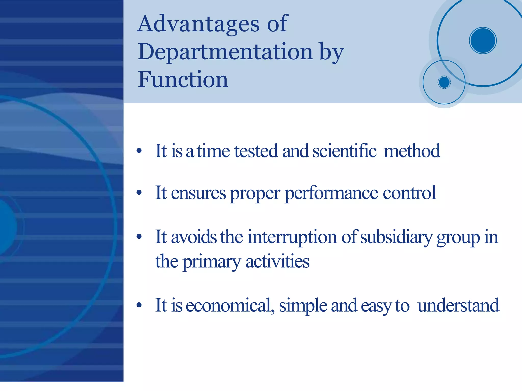 Departmentation in Management | PPTX