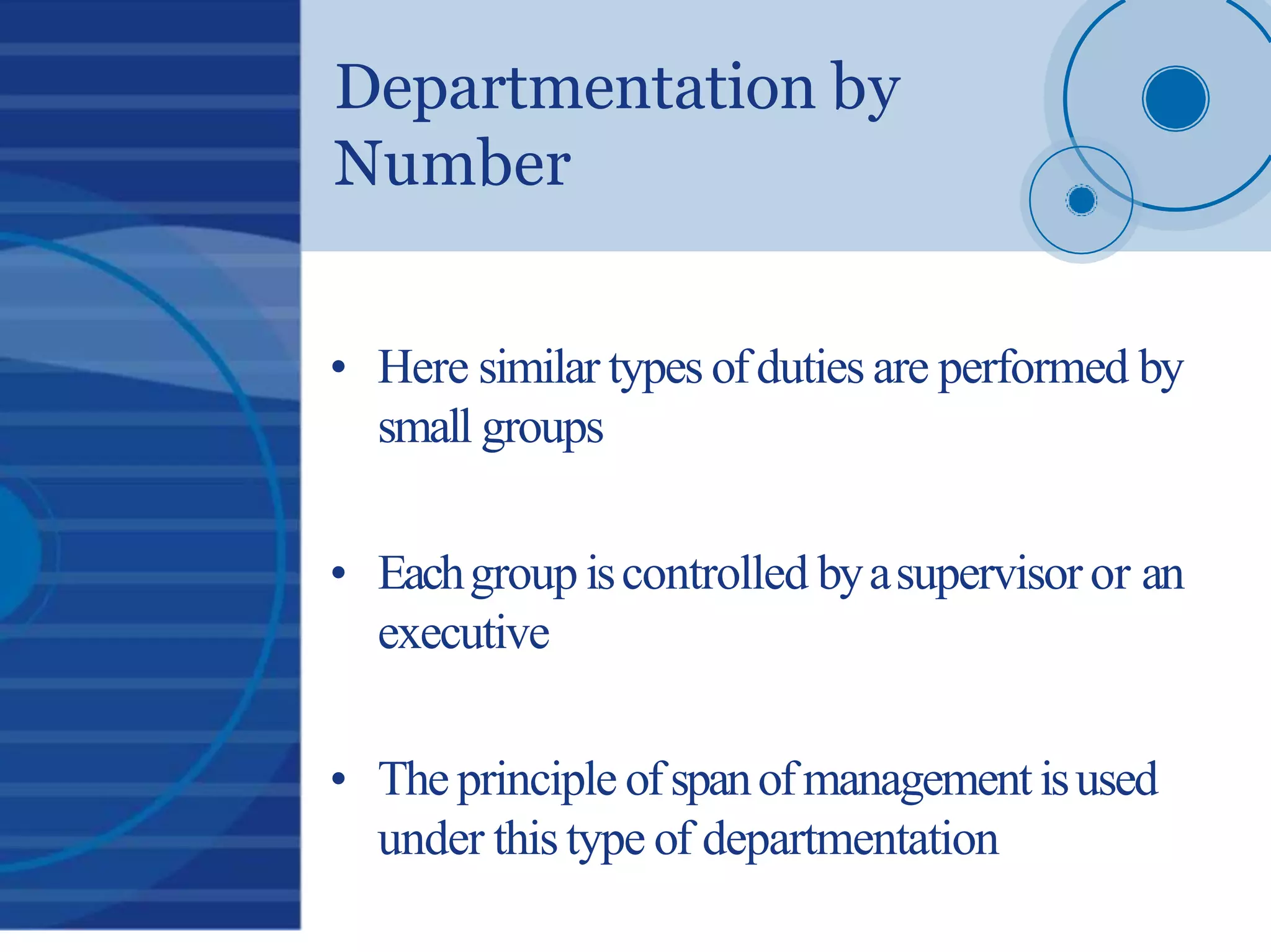Departmentation in Management | PPTX