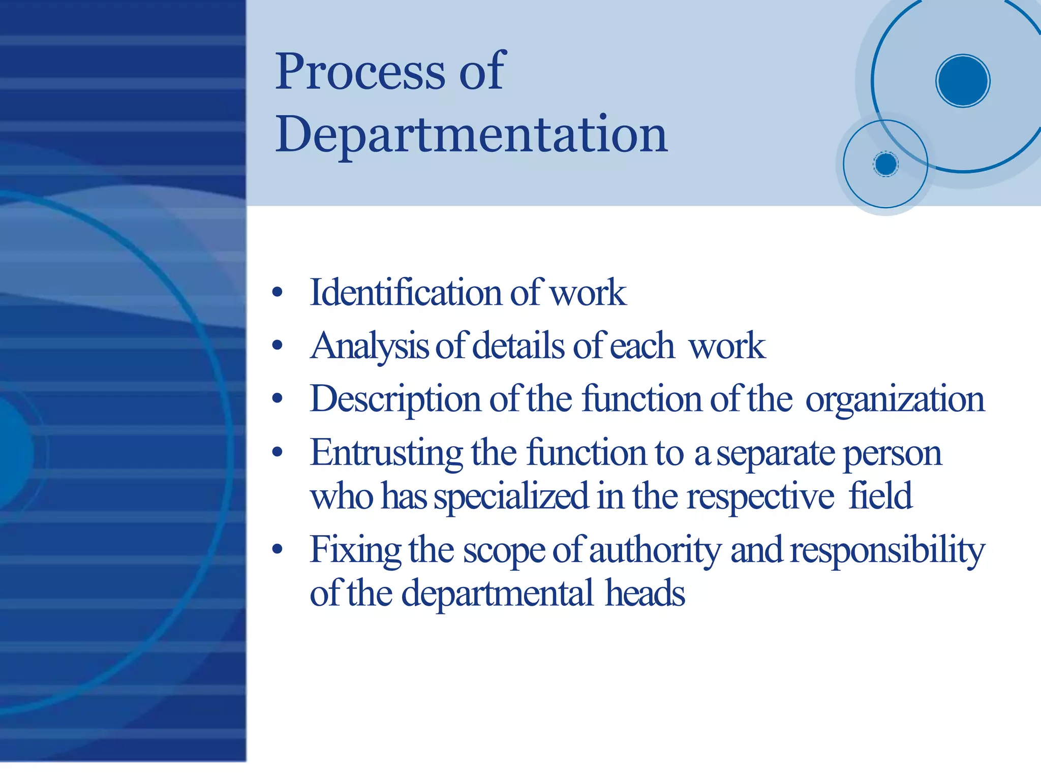 Departmentation in Management | PPTX