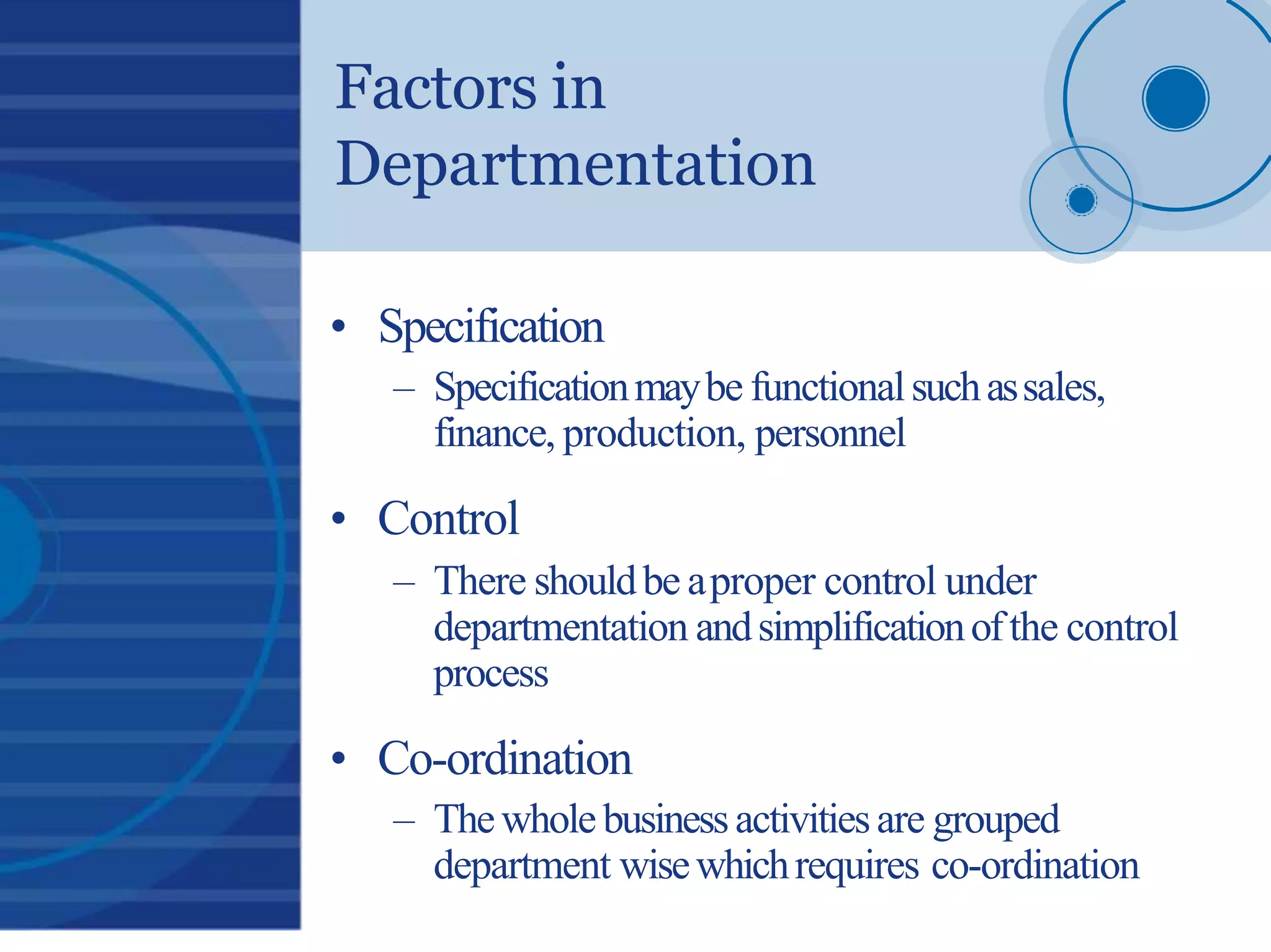 Departmentation in Management | PPTX
