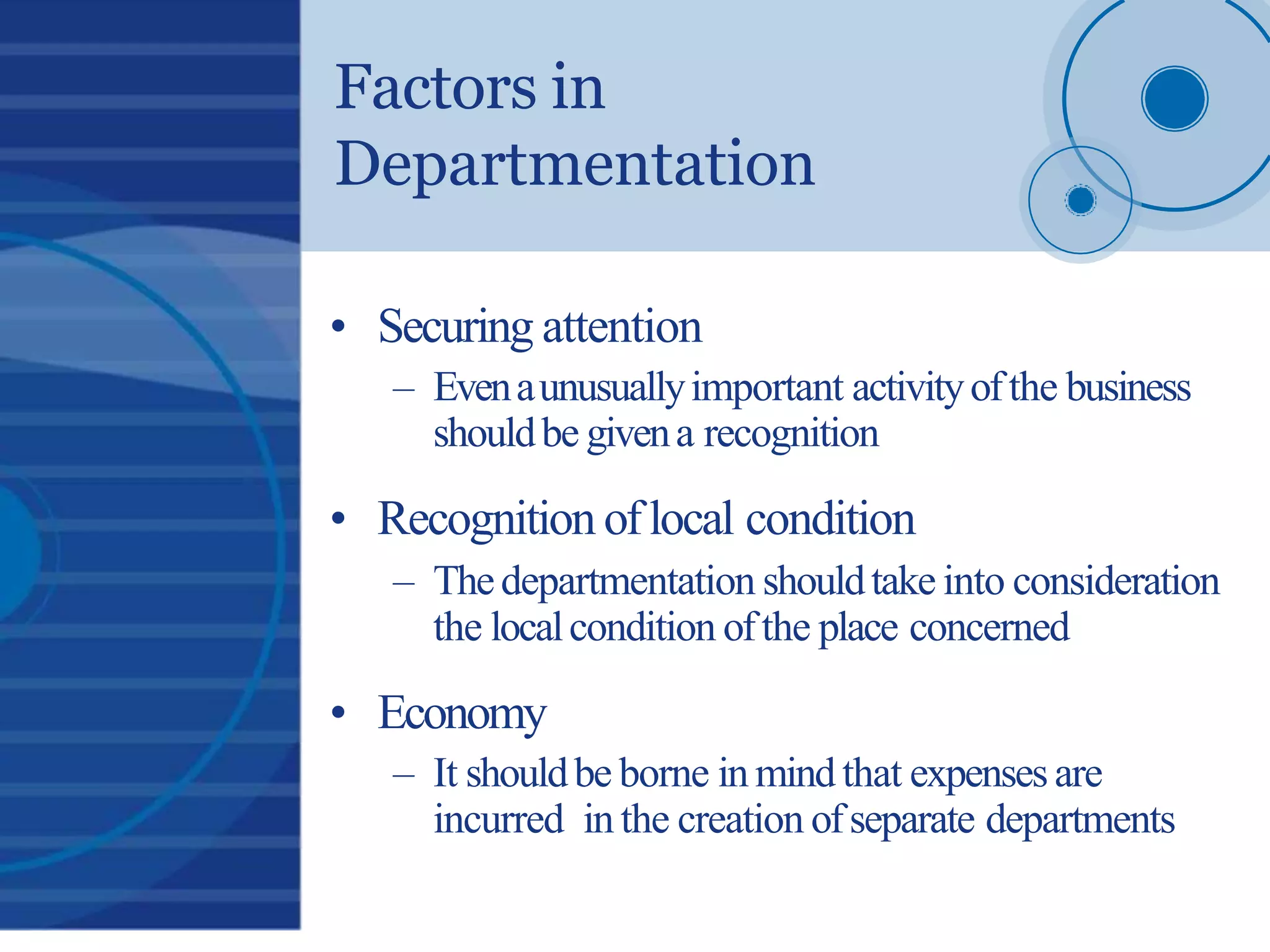 Departmentation in Management | PPTX