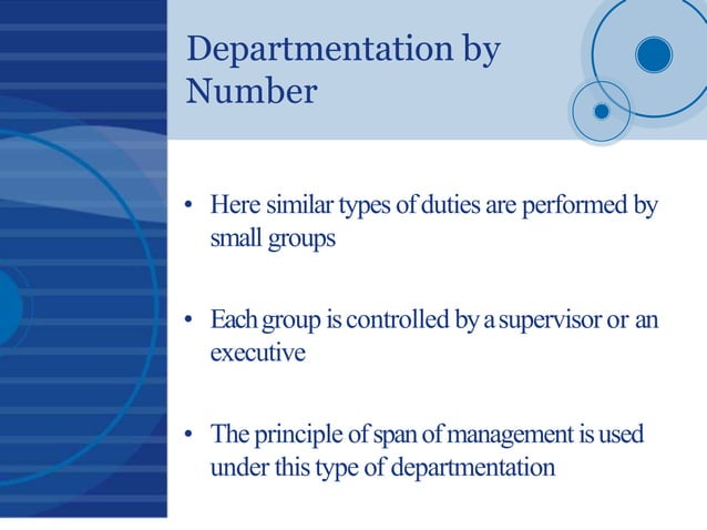 Departmentation in Management | PPTX