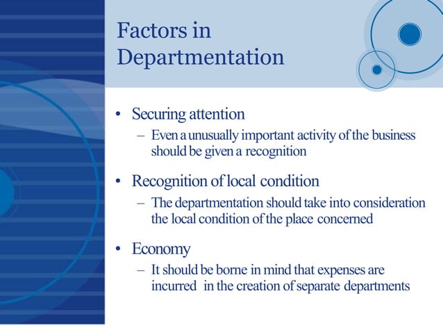 Departmentation in Management | PPTX
