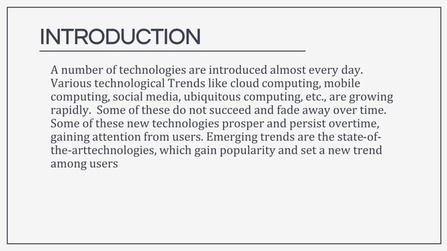 CHAPTER 9-EMERGING TRENDS.pptx | Internet | Computing