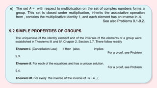 chapter 9 ( Groups ) in Abstract Calculus | PPT