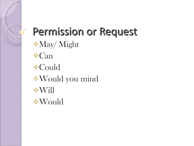 Chapter 9 modals part 1 | PPT