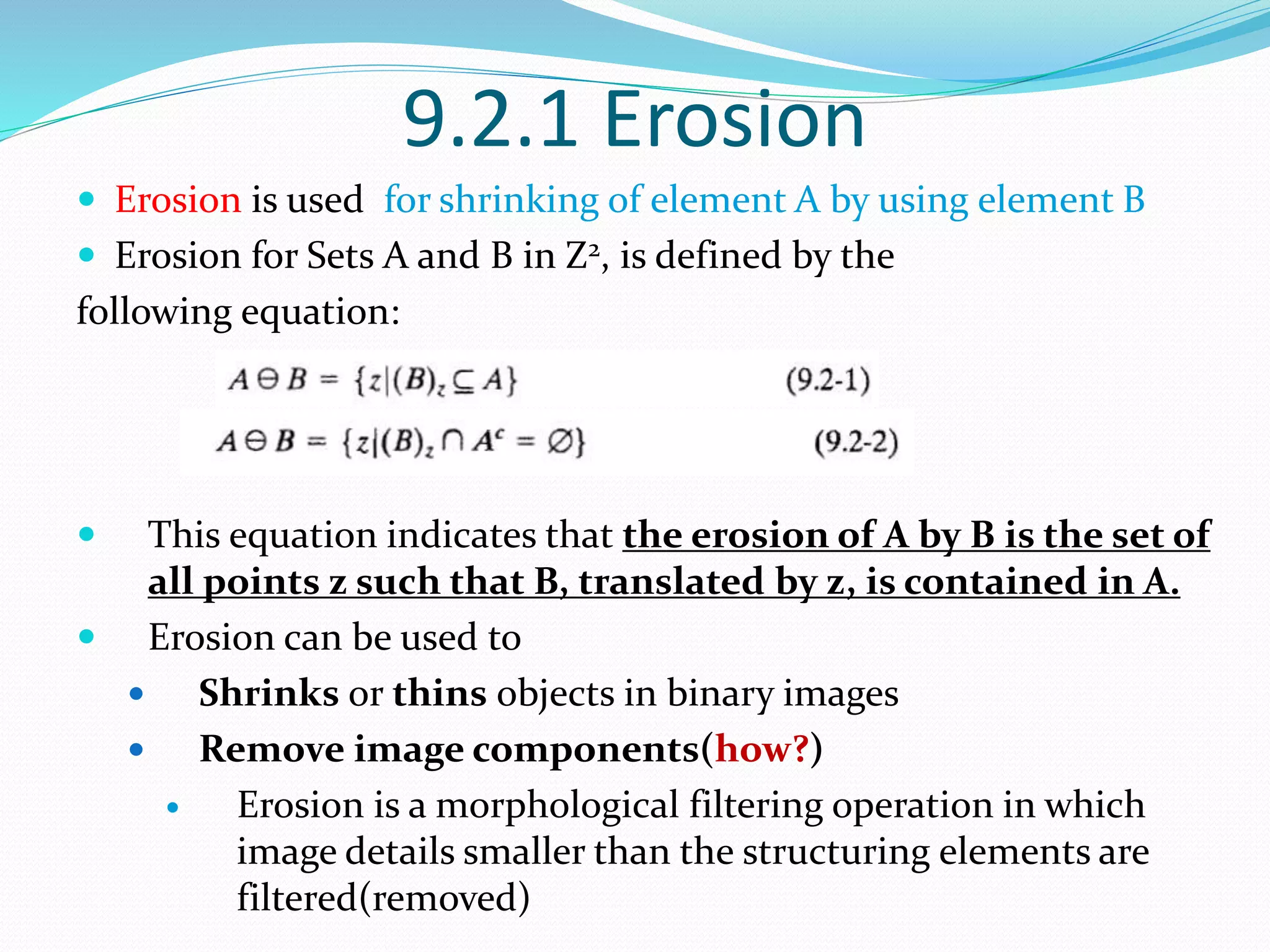 Chapter 9 morphological image processing | PPTX