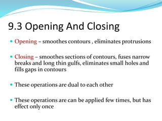 Chapter 9 morphological image processing | PPT