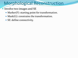 Chapter 9 morphological image processing | PPT