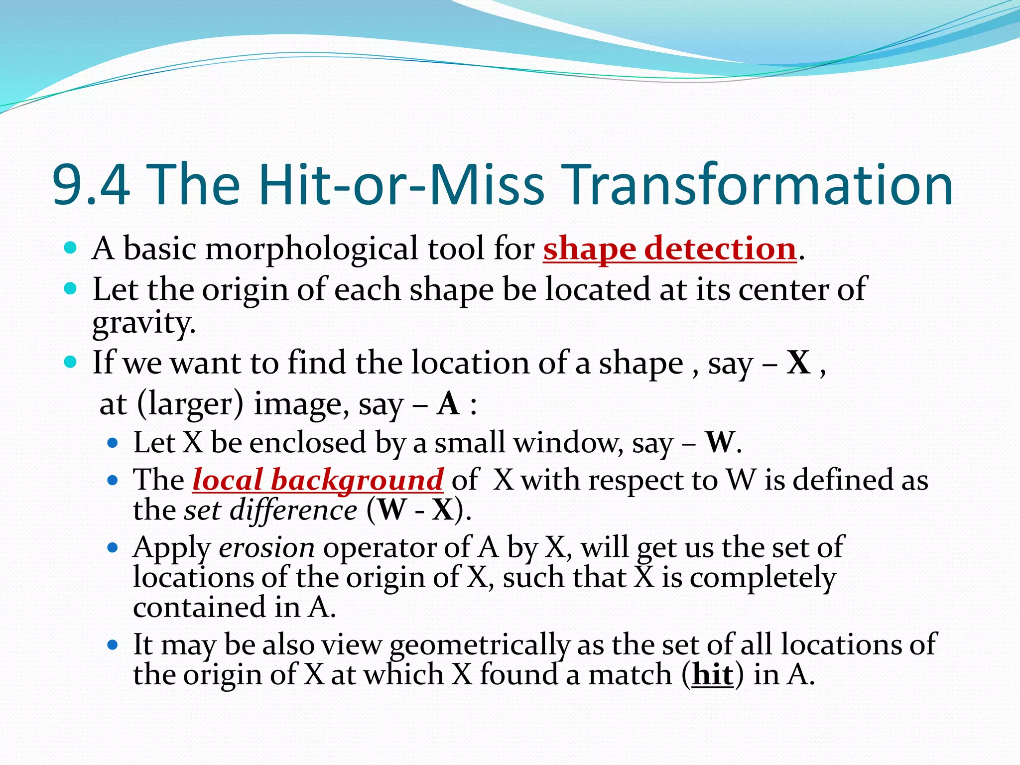 Chapter 9 morphological image processing | PPTX | Geology | Science