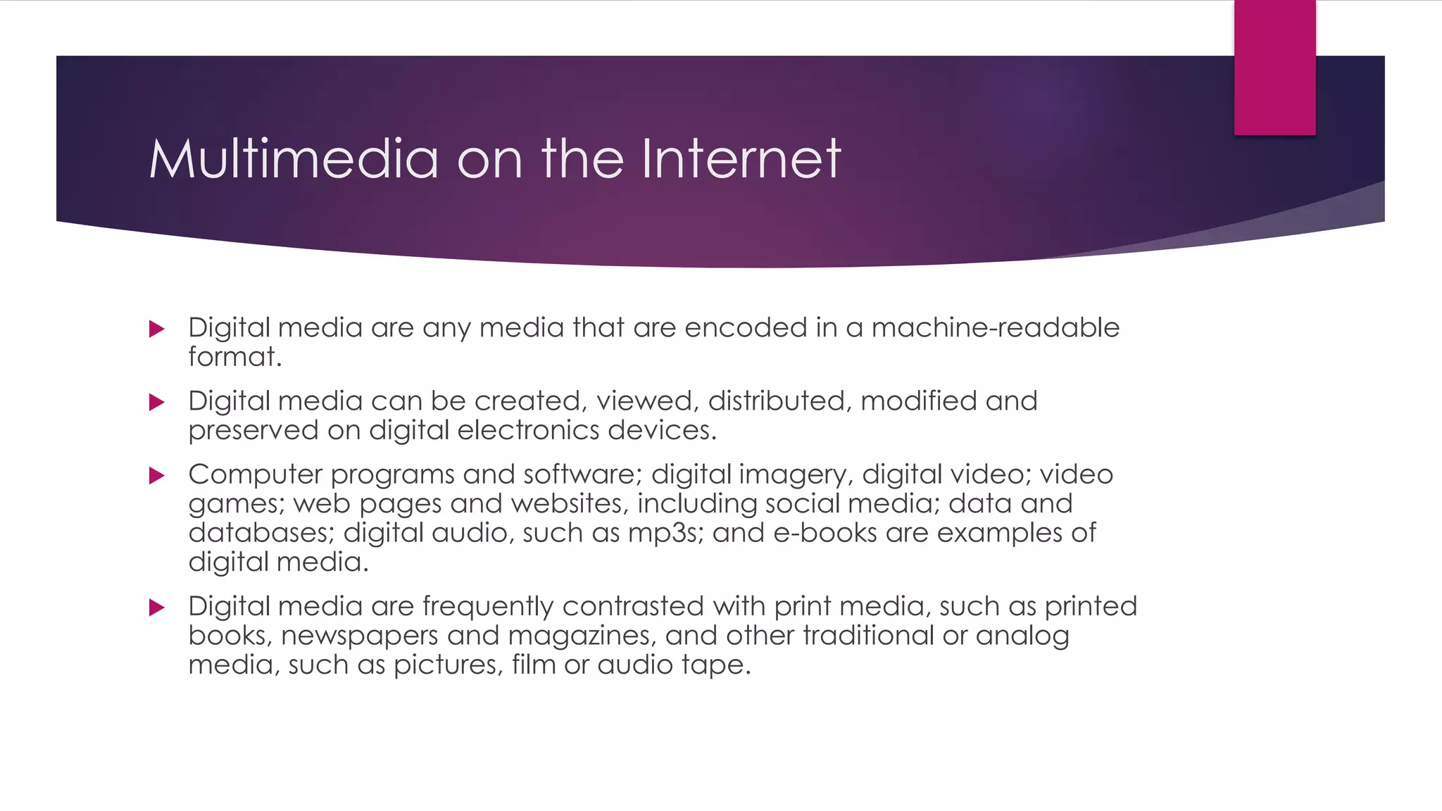 Chapter 9 -Multimedia on The Internet | PDF