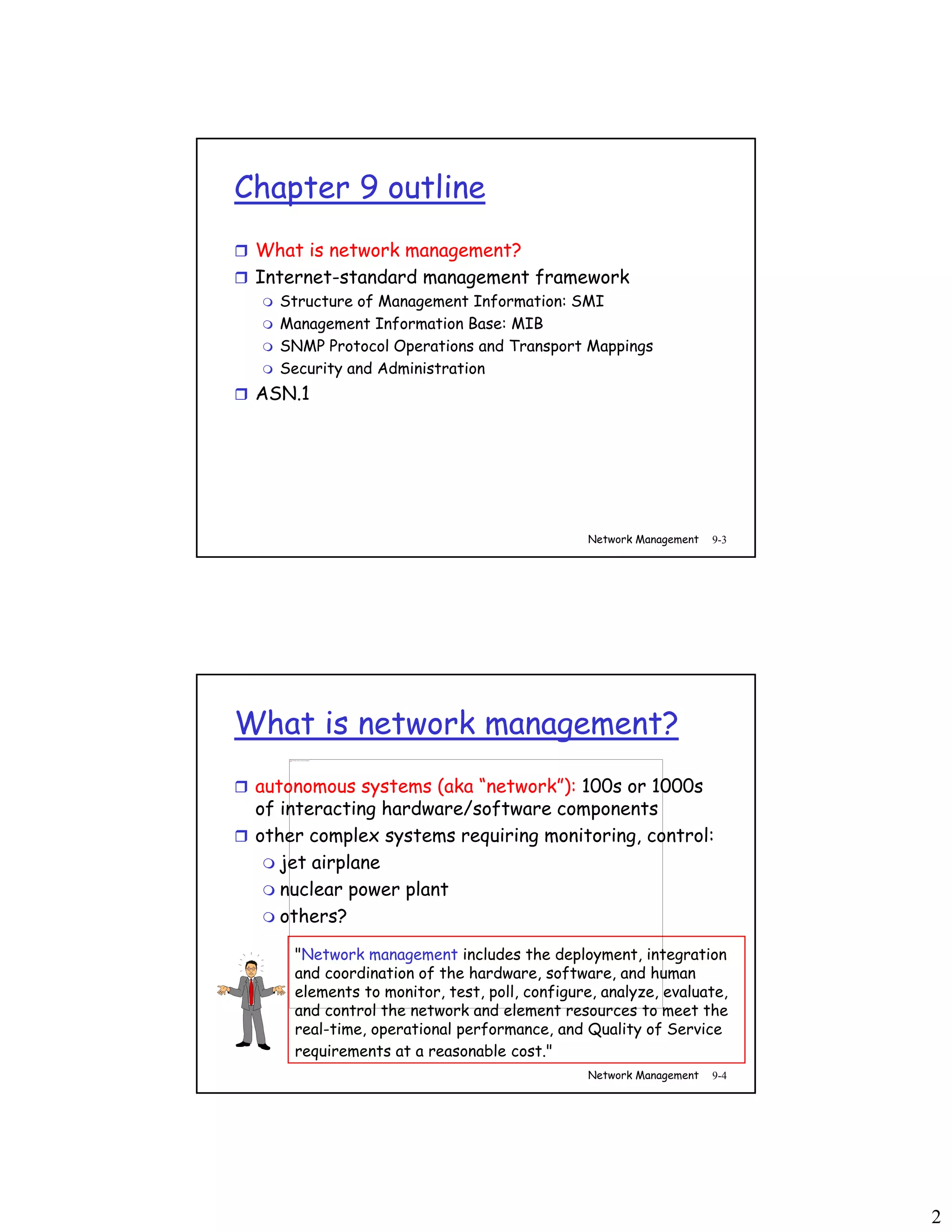 Chapter9 network managment-3ed | PDF