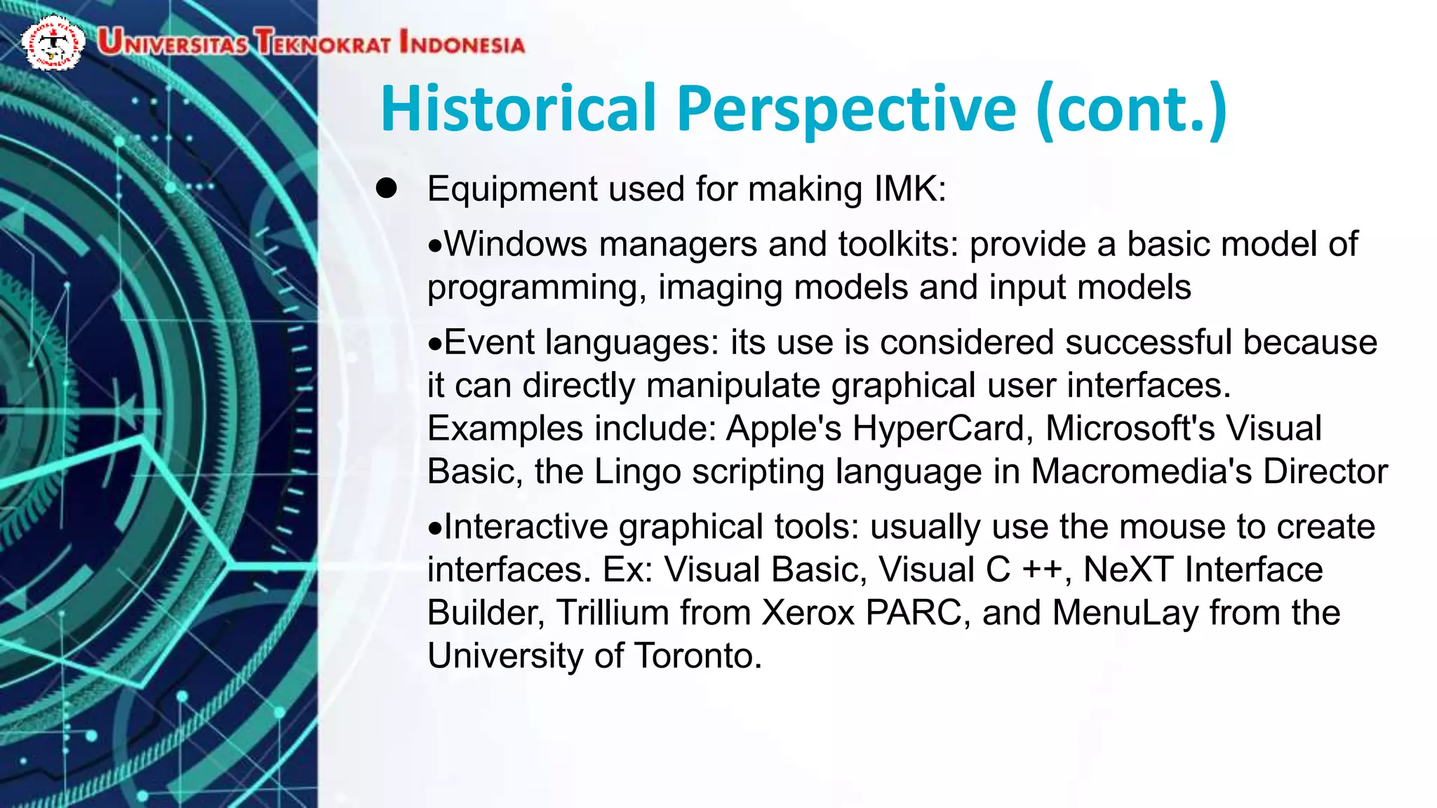 Chapter 9 - Past, Present, Future, User interface | PPTX