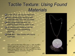 Chapter 9 pattern and texture | PPT