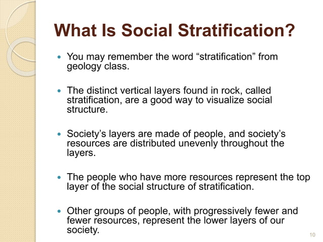 Chapter 9 social stratification in the united states | PPT