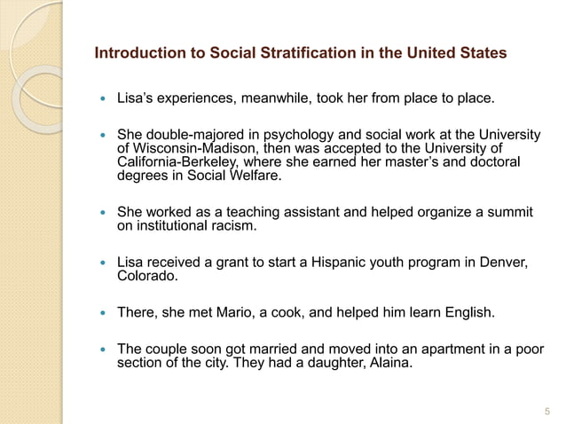 Chapter 9 social stratification in the united states | PPT