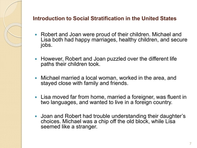 Chapter 9 social stratification in the united states | PPT