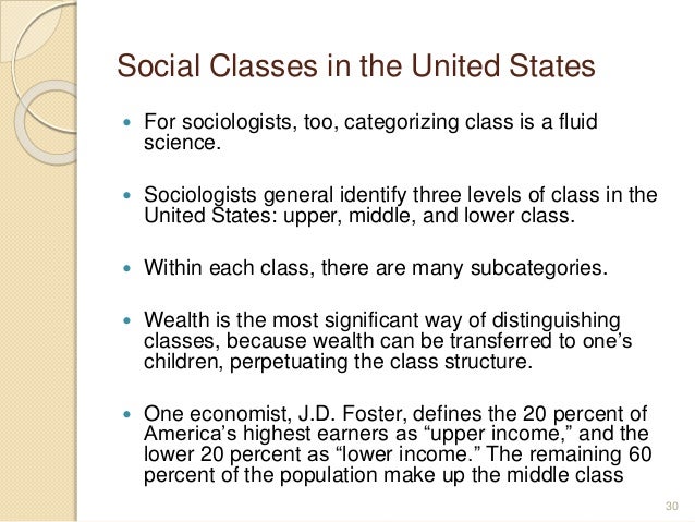 Chapter 9 social stratification in the united states