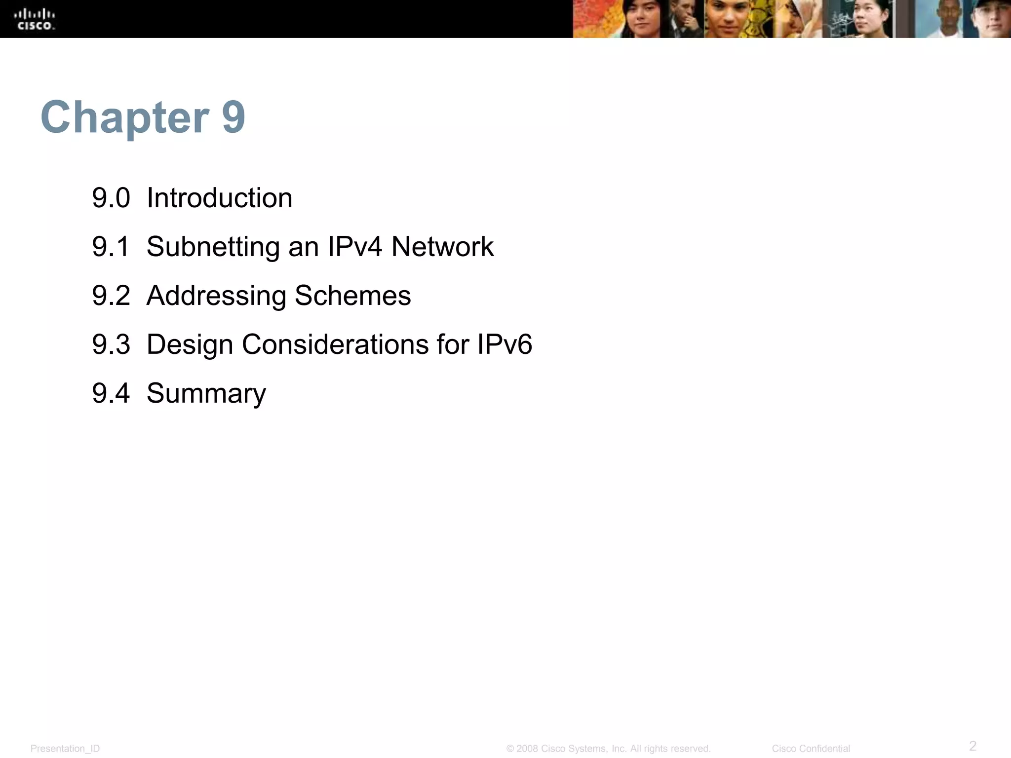 Chapter 9 : Subnetting IP networks | PPTX
