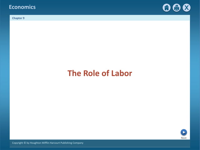 Chapter 9 - The Role of Labor.pptx | Job Market | Economy
