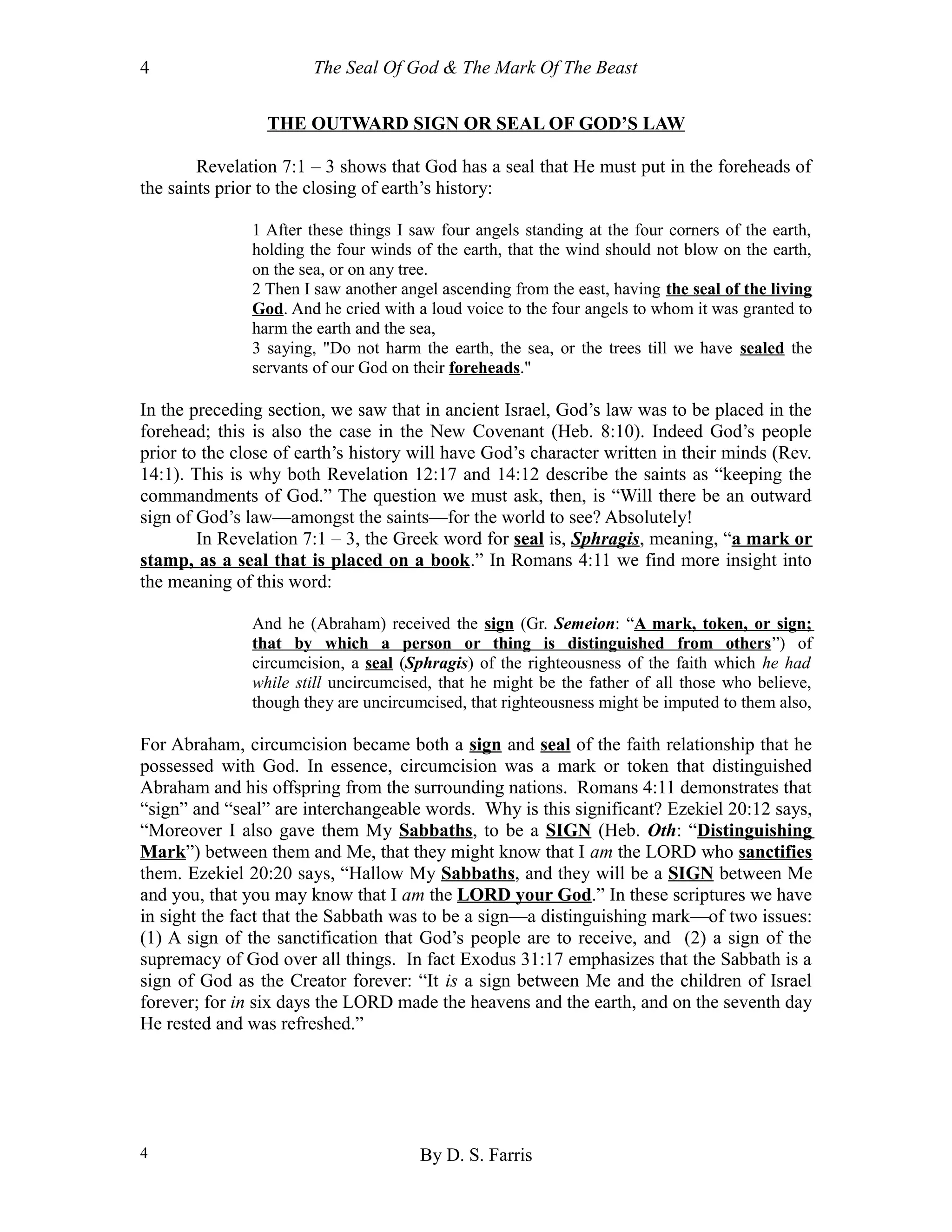Chapter9 the seal of god & the mark of the beast | PDF