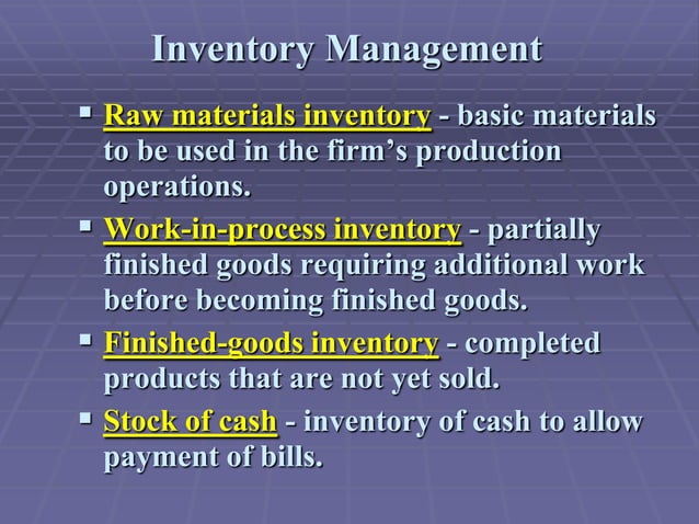 Chapter 9 & 10 accounts receivable and inventory management | PPTX | Business Accounting ...