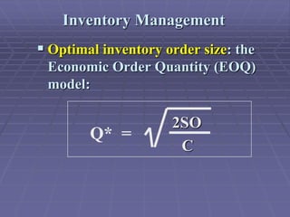 Chapter 9 & 10 accounts receivable and inventory management | PPTX